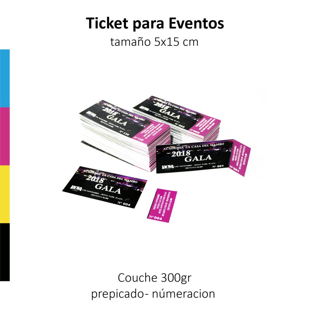 AZ.12Tickets de eventos - Centro de Impresiones